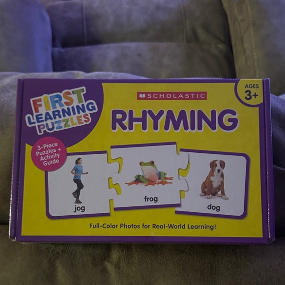 Scholastic | Toys | Scholastic Rhyming Puzzle Card Set Brand New | Poshmark